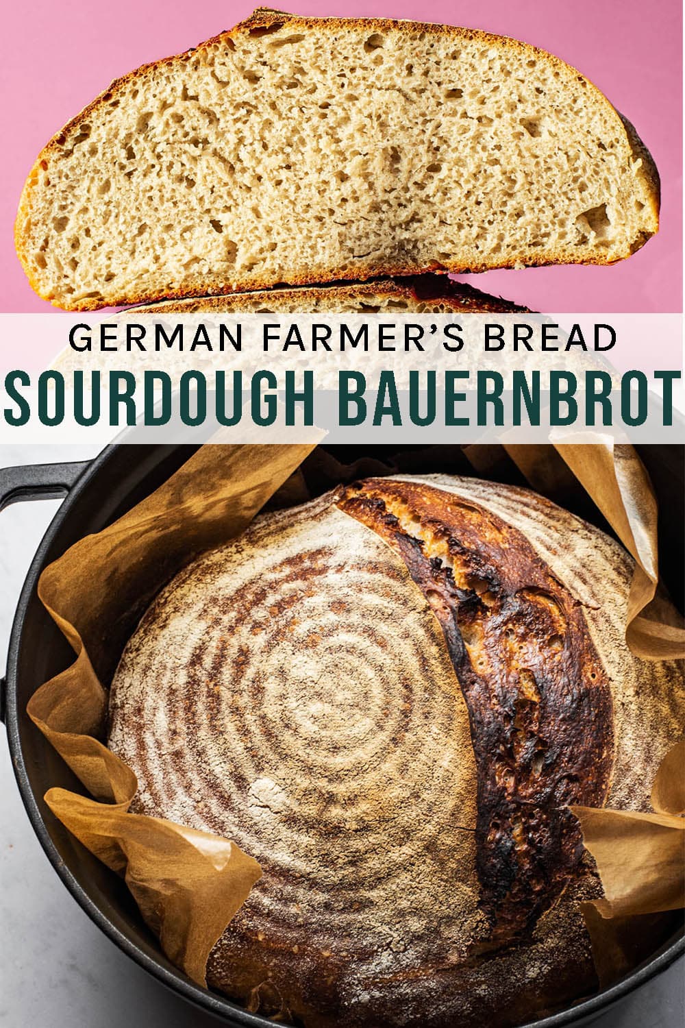 Sourdough Bauernbrot (German Farmer's Bread) - The Baked Collective