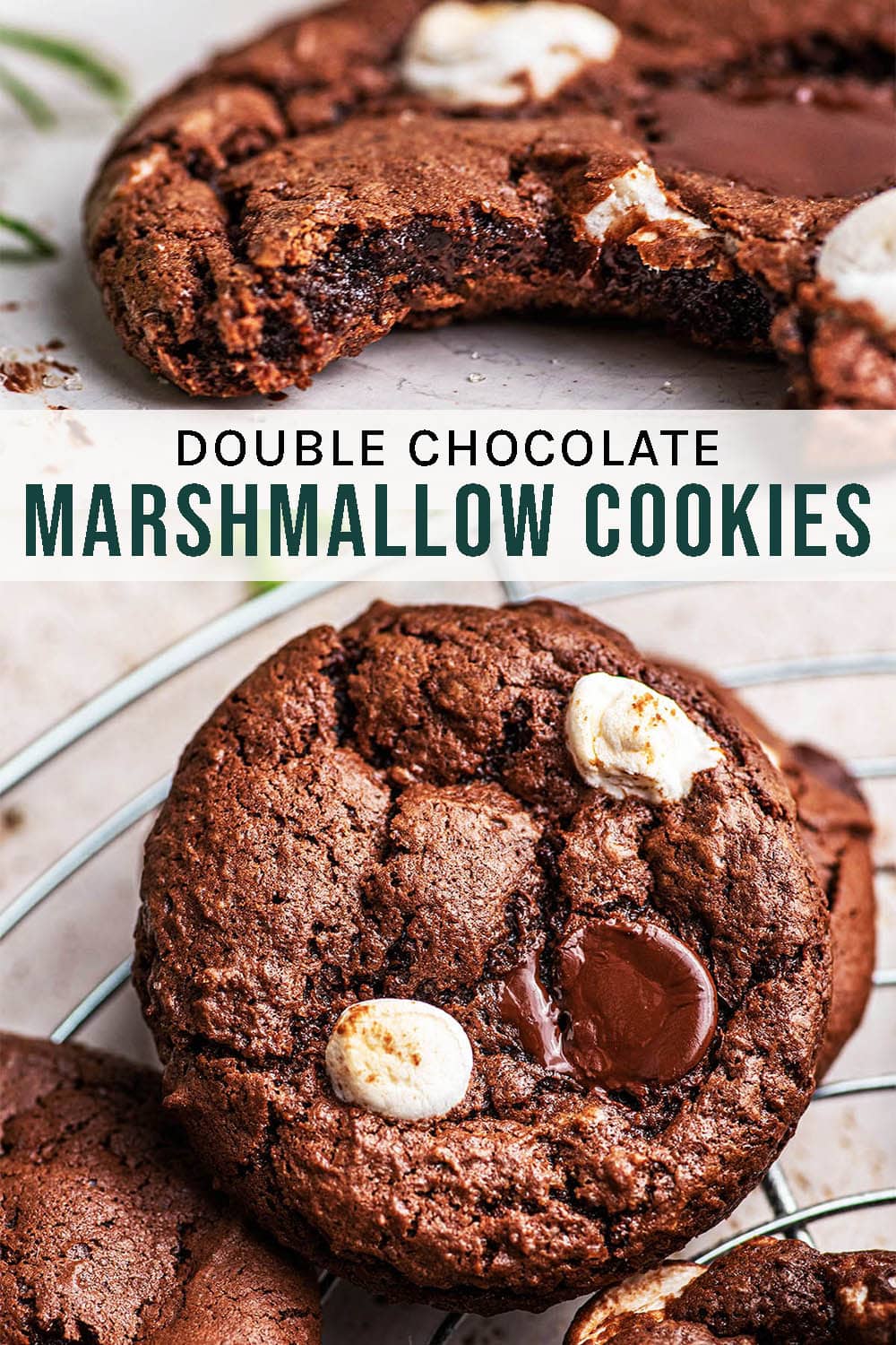 Chocolate Marshmallow Cookies - The Baked Collective