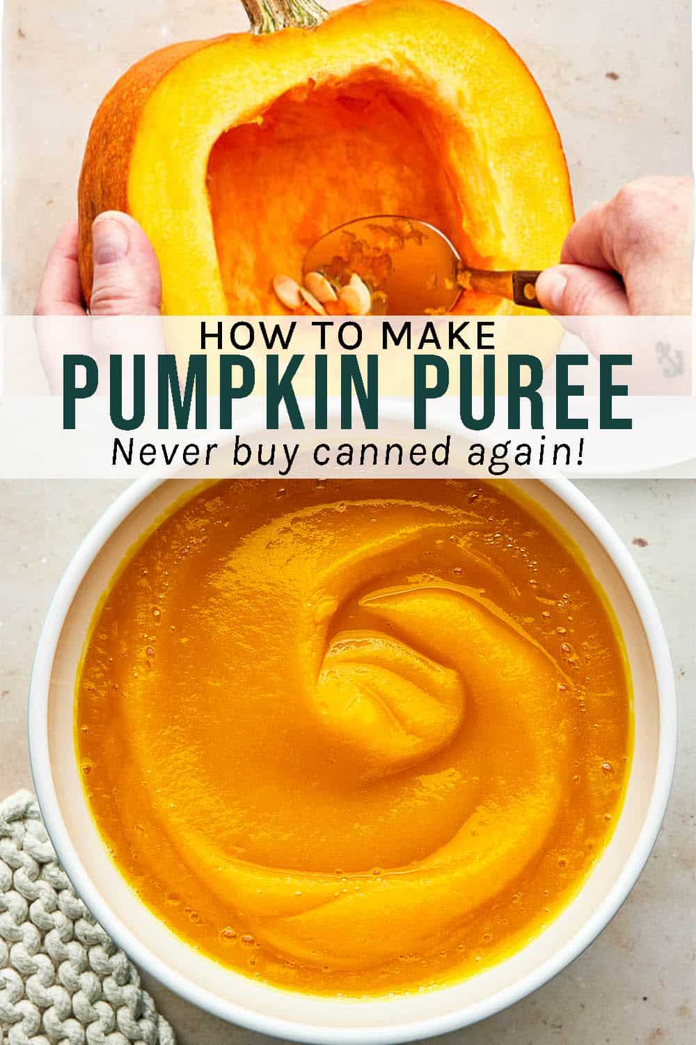Homemade Pumpkin Puree - The Baked Collective