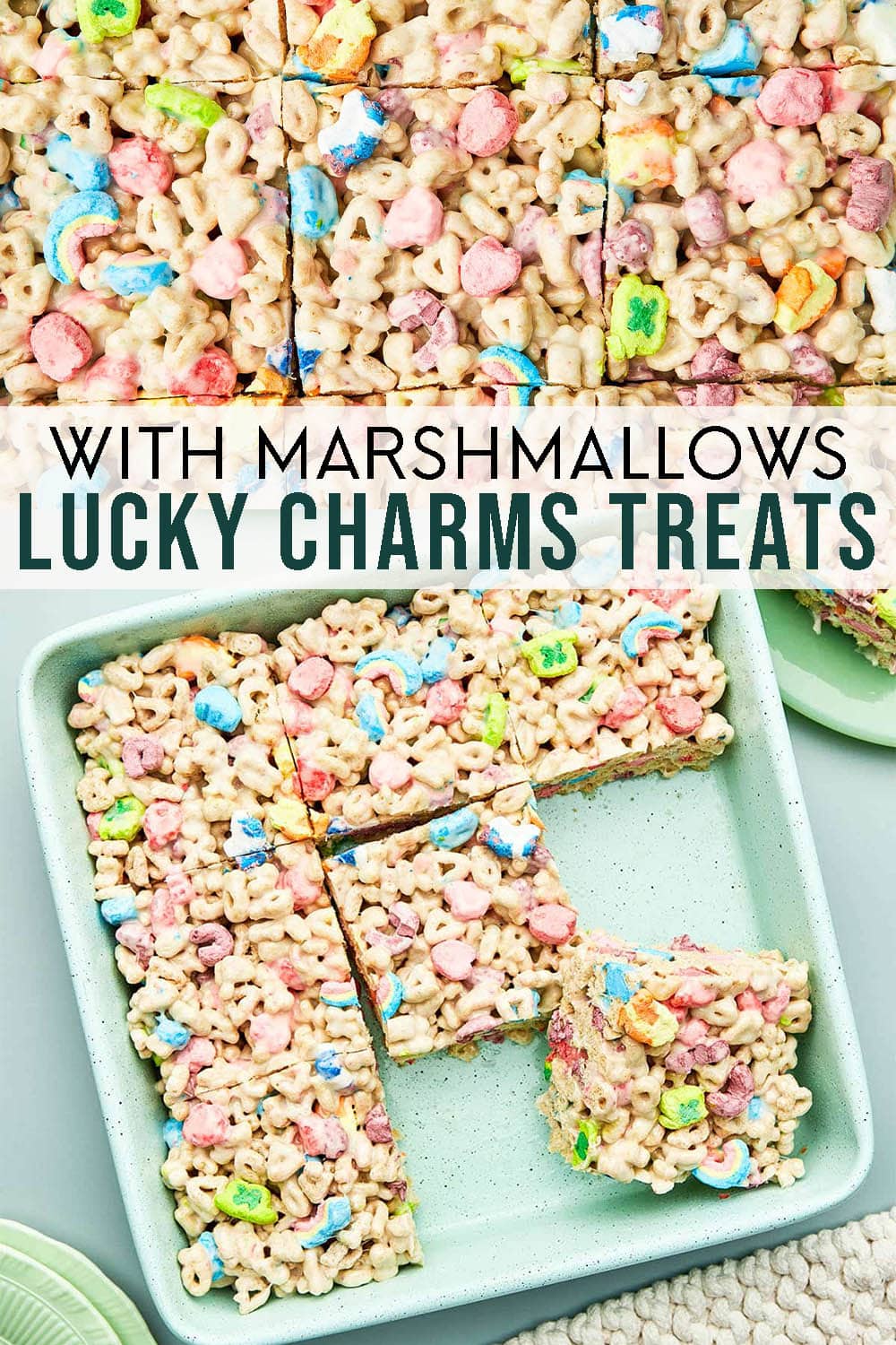Lucky Charms Marshmallow Treats - The Baked Collective